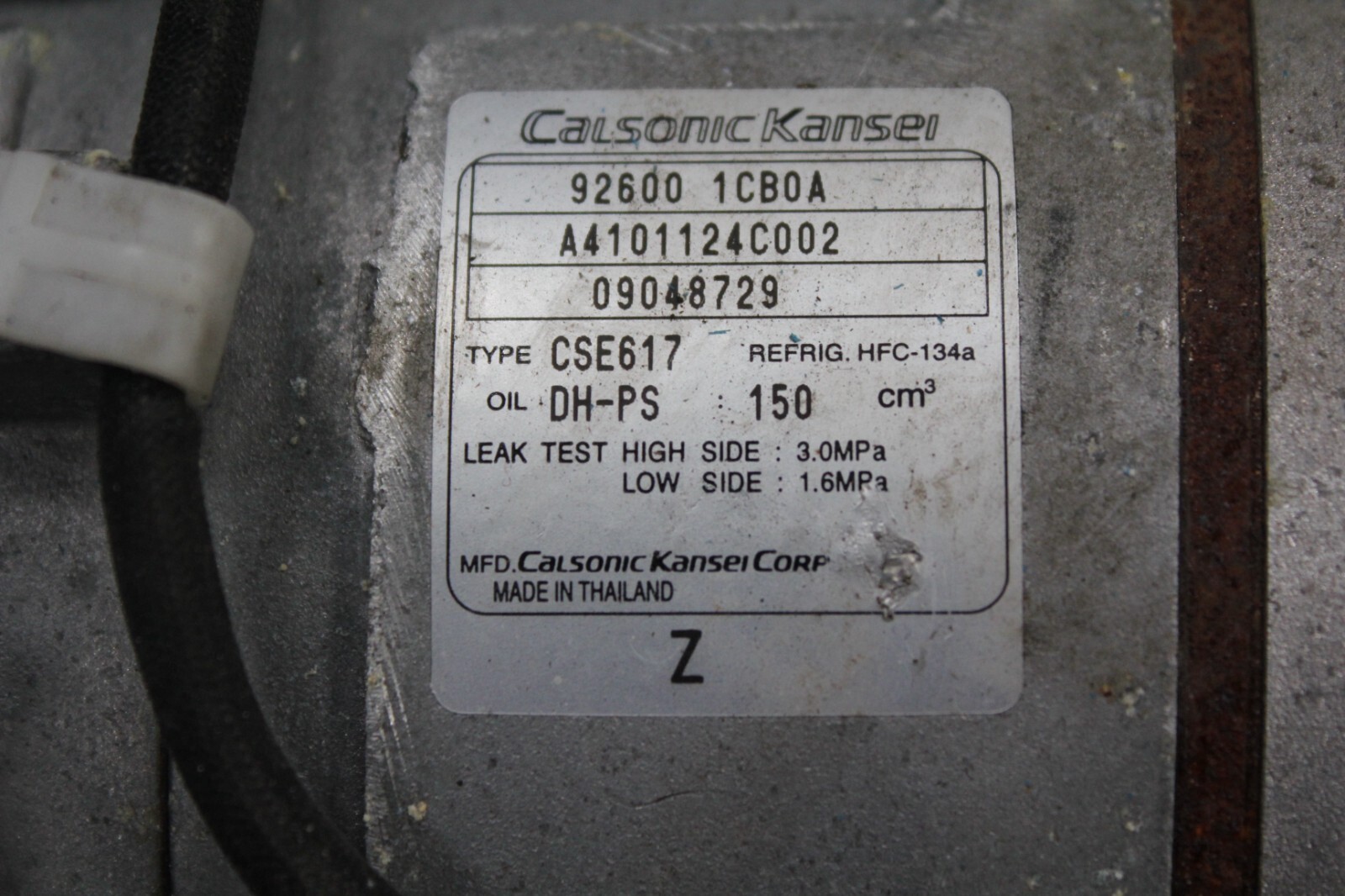 2009 2010 Nissan 370Z OEM AC Compressor 92600 1CB0A | eBay