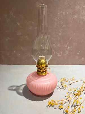 Beautiful Oil Lamp Rose Gold Glass Vintage Design Handmade Oil Lamp ...