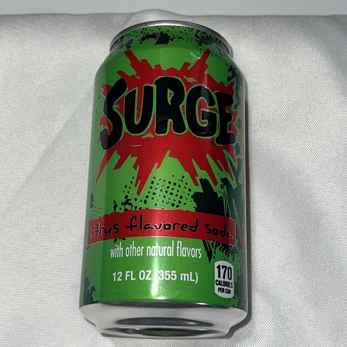Surge Soda Discontinued 12oz can Collectible Energy Coca Cola Vintage ...