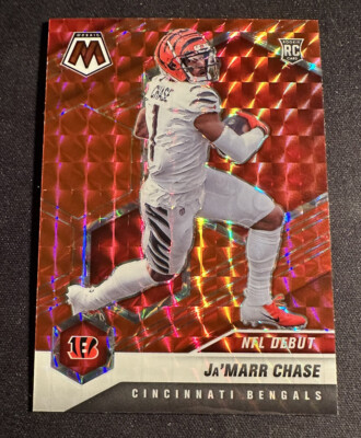 2021 Jamarr Chase True Rookie Mosaic NFL Debut Red RC | eBay