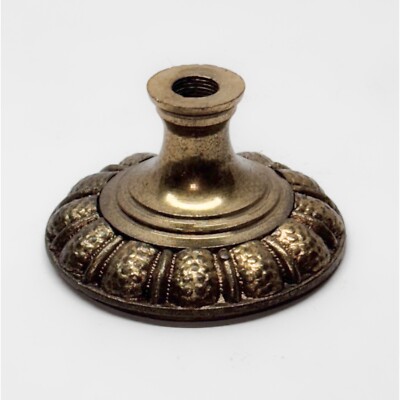 Lamp Part Riser Neck Spacer Solid Brass Ornate Mid-Century Spain 1 3/4 ...