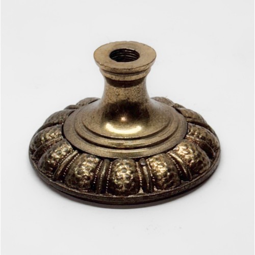 Lamp Part Riser Neck Spacer Solid Brass Ornate Mid-Century Spain 1 3/4 ...