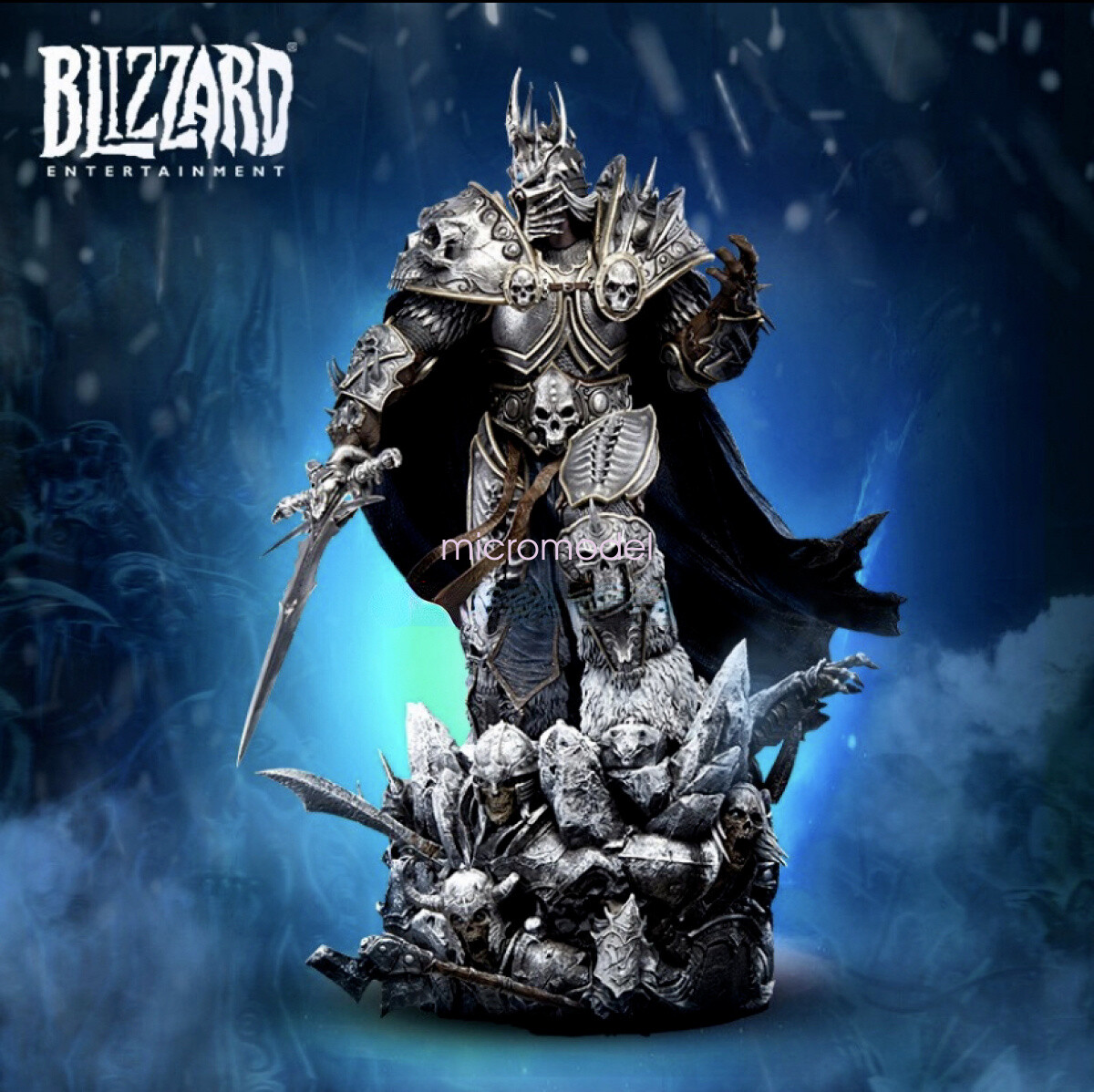 Blizzard World of Warcraft Lich King Statue Figure Collectible Model 1/ ...
