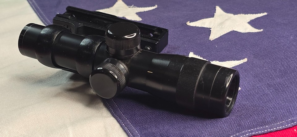 Vintage OMO Russian Compact Rifle Scope 3.5x Fixed Power w/ Side Mount ...