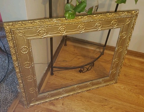 FABULOUS Large Antique Victorian Ornate GOLD Gilt Carved Wood and Gesso Frame! | eBay