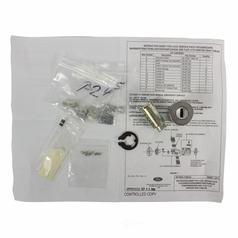 Ignition Lock Cylinder Motorcraft SW-6285 for sale online | eBay