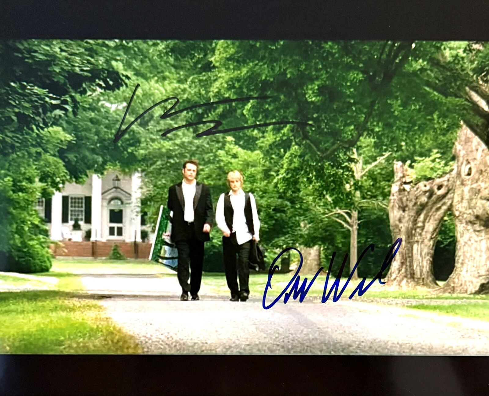 VINCE VAUGHN & OWEN WILSON HAND SIGNED 8X10 WEDDING CRASHERS WITH ...