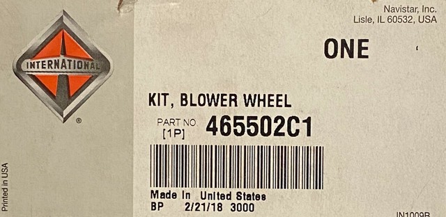 Genuine International 465502C1 Blower Wheel Kit for sale online | eBay