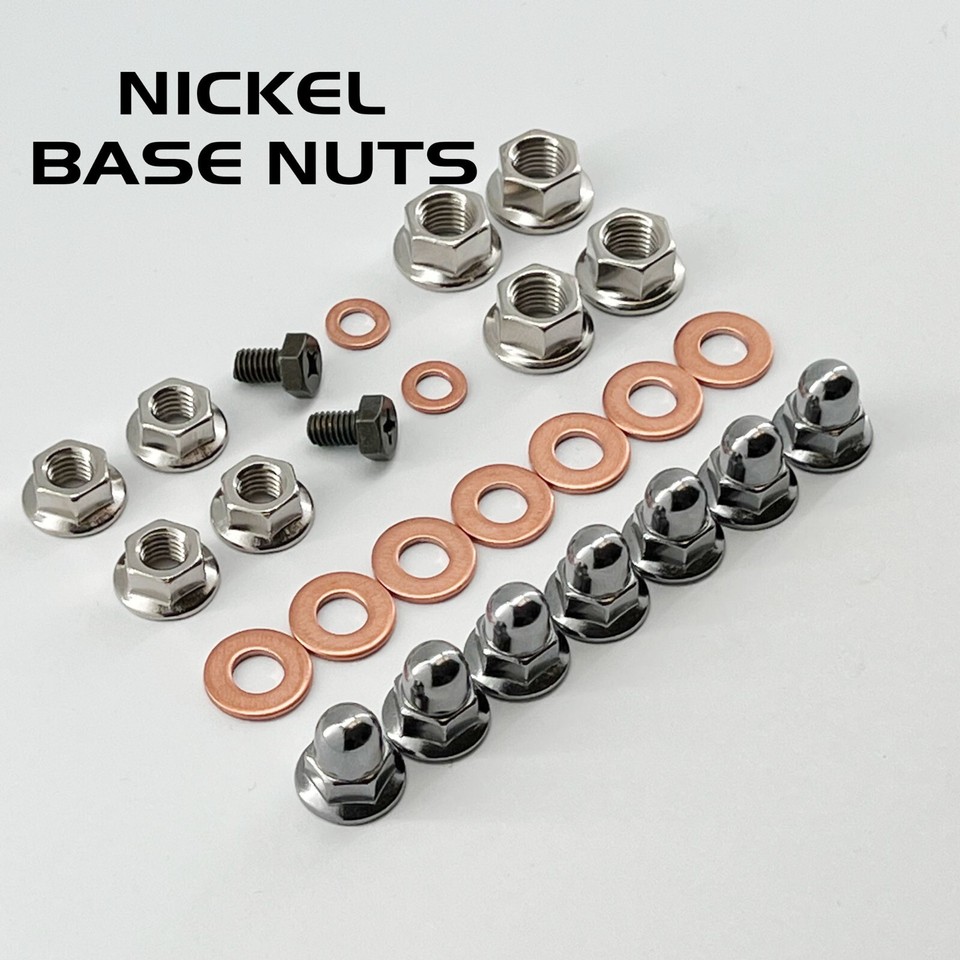 NICKEL KX85 KX125 KX250 2 STROKE TOP END ENGINE CYLINDER HEAD NUTS KIT ...