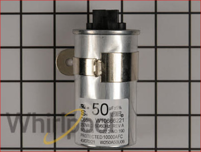New OEM Whirlpool Washing Machine Start Run Capacitor W10804664 ...