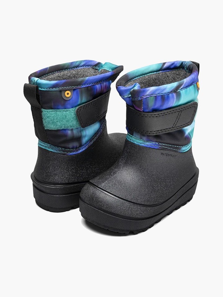 Bogs Baby Snow Shell Northern Lights Toddler's Winter Boots, Black ...