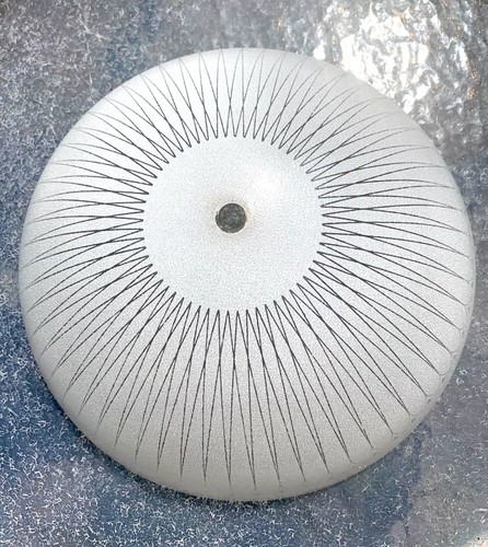 MCM Atomic Starburst Glass Ceiling Shade Light Dome White 12" | eBay