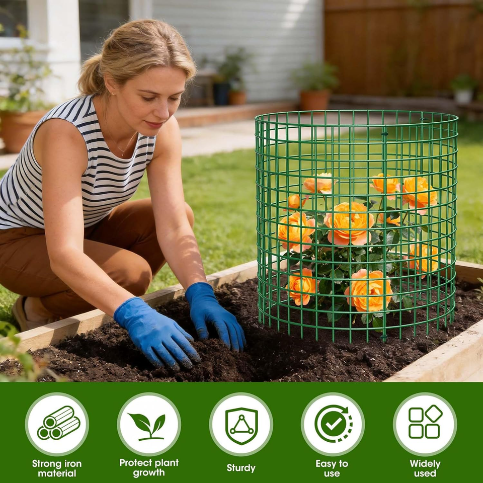 10 Pack Plant Protectors from Animals | 30PCS 13"X13" Metal Wire Mesh ...