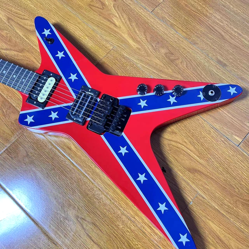 Washburn Dimebag Darrell Signature Red Electric Guitar Fedral Flag 2H ...