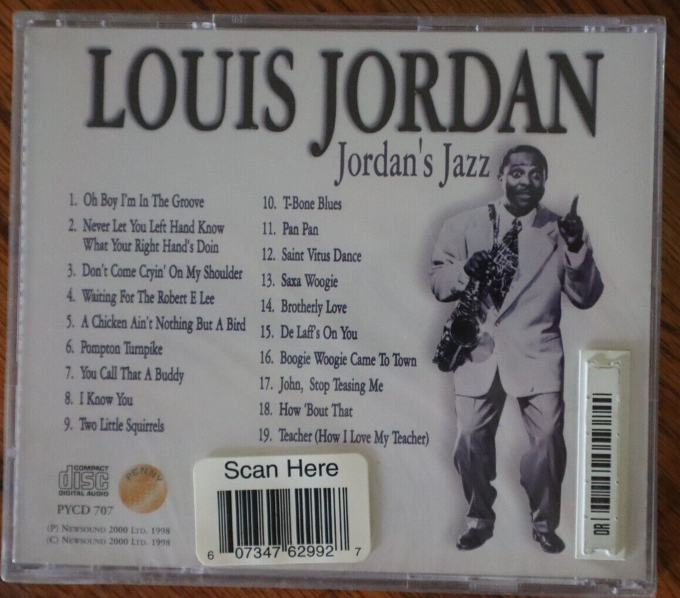 Louis Jordan CD Jordan's Jazz 1998 607347629927| eBay