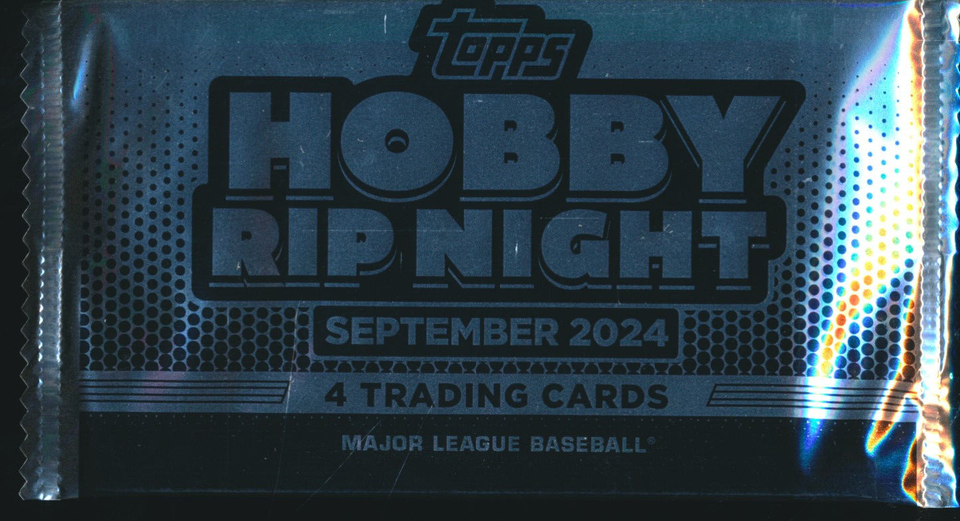 (1) TOPPS September 2024 HOBBY RIP NIGHT MLB Baseball Pack (4 Cards ...