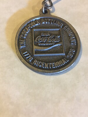 Coca Cola VIP Employee Award 1776 Bicentennial Round Bar Coin Token Fob ...