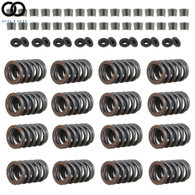 Valve Springs Kit .550" with Steel Retainers Locks For Chevrolet SBC ...