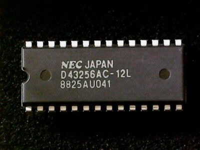UPD43256AC-12L - NEC CMOS SRAM, 32K X 8Bit, 120nS D43256AC-12 (DIP-28 ...