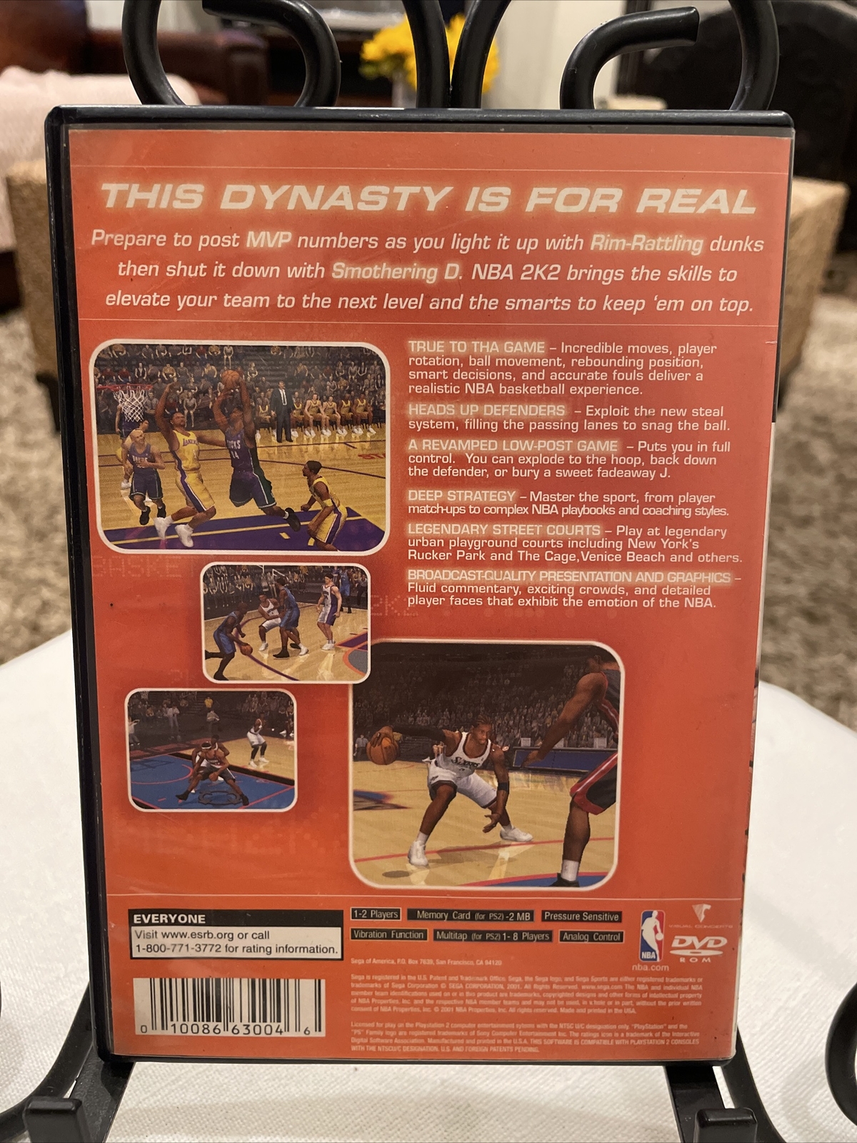 NBA 2K2 Allen Iverson (Sony PlayStation 2, 2002) PS2 No Manual Works ...