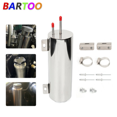 3"x10" Polished Stainless Steel Radiator Coolant Overflow Catch Puke ...