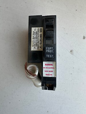 QOB120EPD1200 Square D EPD Breaker with Auxiliary 1 Pole 20A | eBay