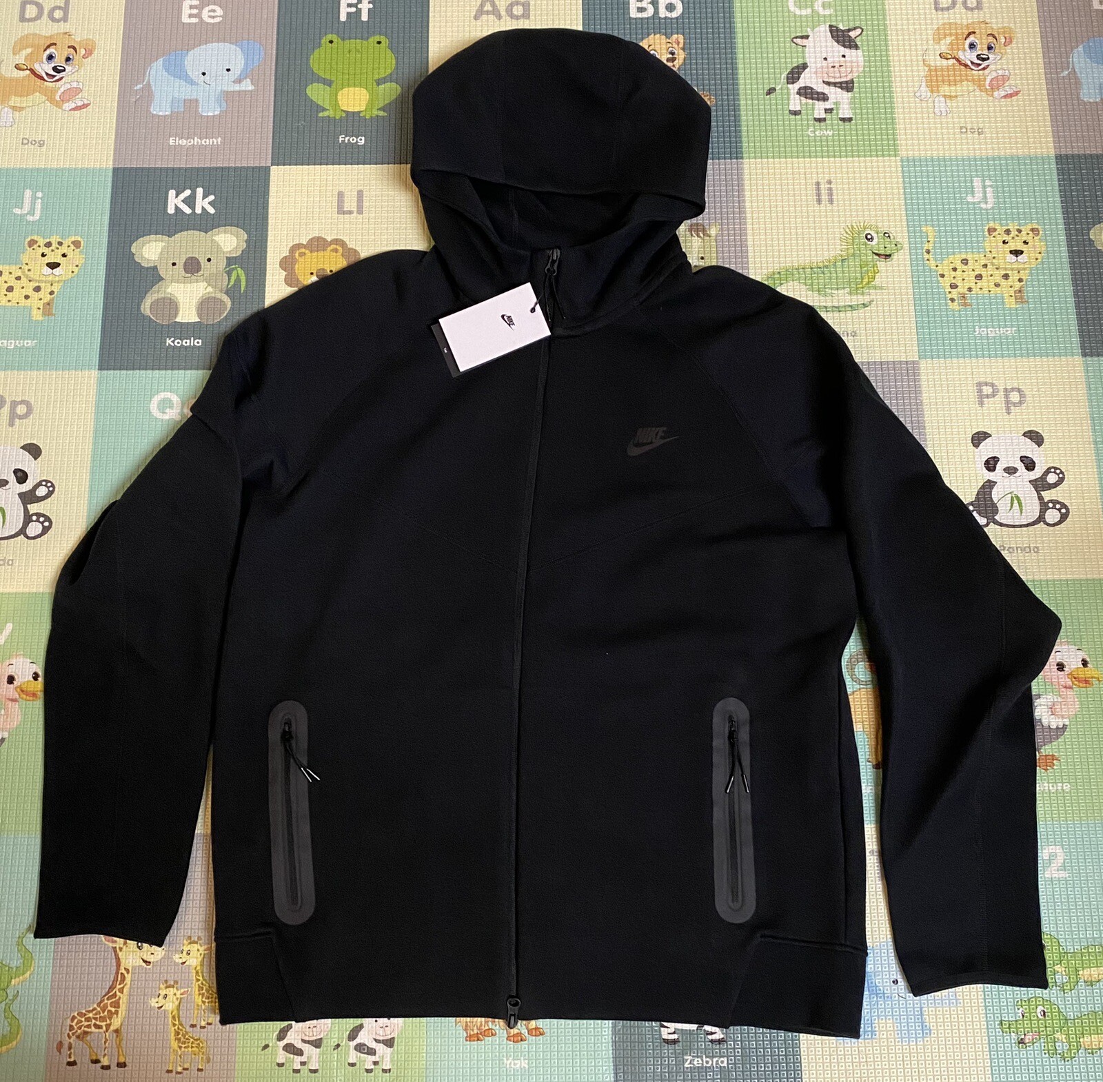 Nike Tech Fleece Windrunner Mens Sz Small-Tall Full Zip Hoodie Black ...