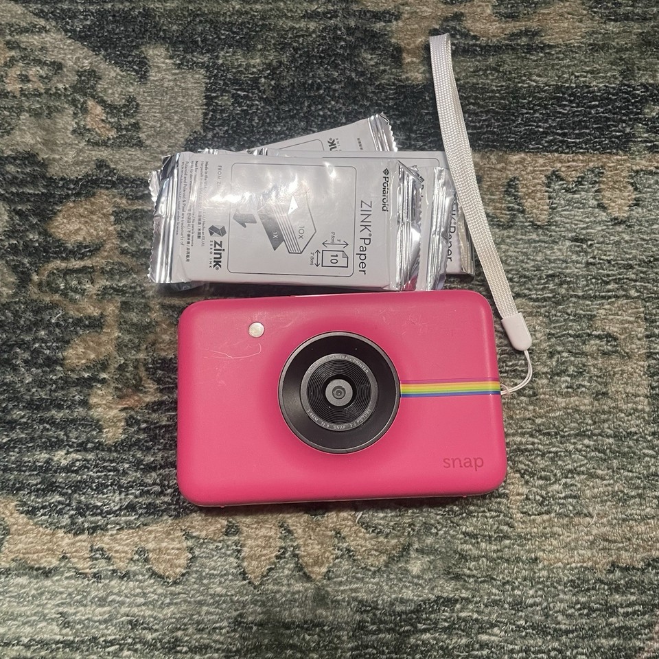 Polaroid Snap Instant Print Digital Camera Compact + 4 Zink Printer ...