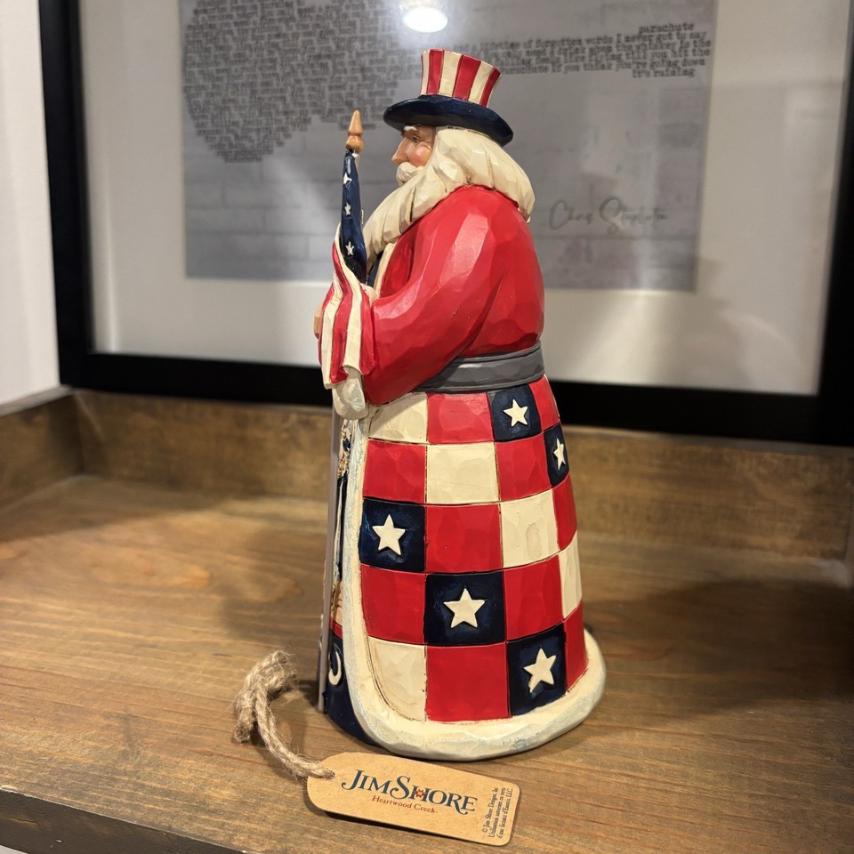 Jim Shore Heartwood Creek 'Star Spangled Santa' American Santa 6001474 ...