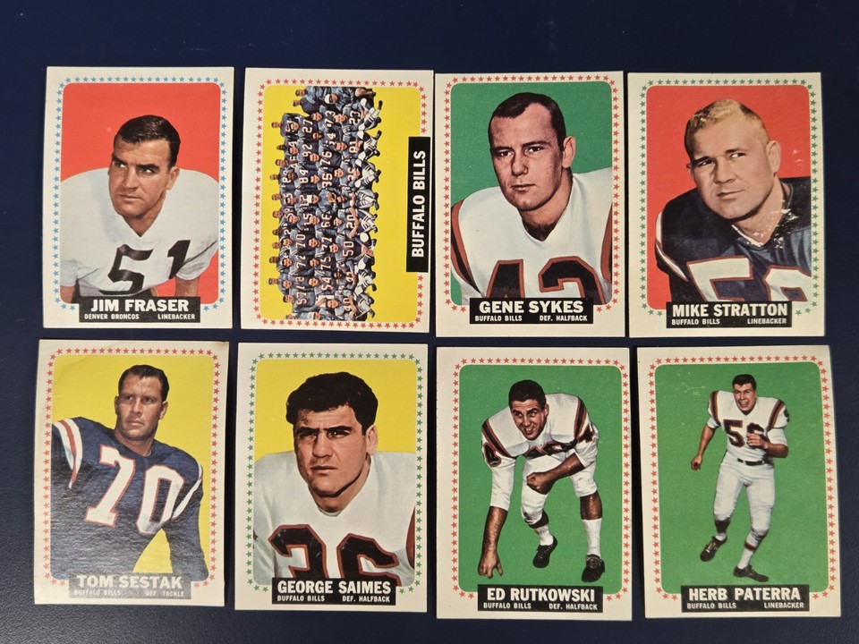 1964 Topps Football Cards Partial Complete Set Lot of 81 Different NICE ...