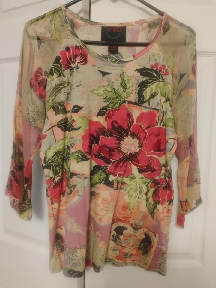 Ashro 2pc Skirt Top And Bottom/Asymmetrical Bottom And Sleeves, Lined ...