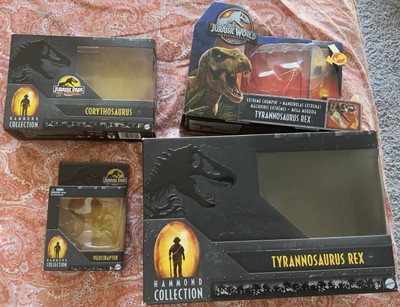 Jurassic Park Hammond Collection T-rex, Corythosaurus, Velociraptor ...