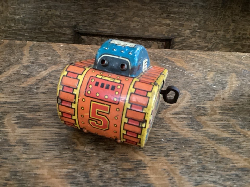 Marx Tin Litho Wind-Up Toy Tank – Vintage Marx Wind-Up Flip-Over Toy ...