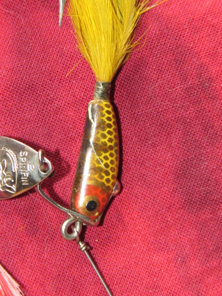 VINTAGE 3 HEDDON SPIN FIN FISHING LURES | eBay