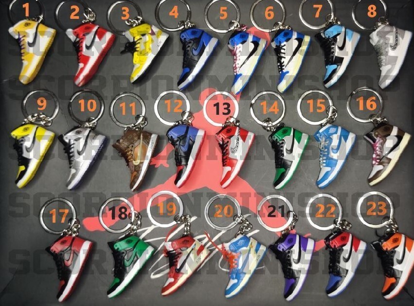 3D Mini Sneaker Keychain/Sneaker Keychain/Shoe Keychain/Mini Keychain ...