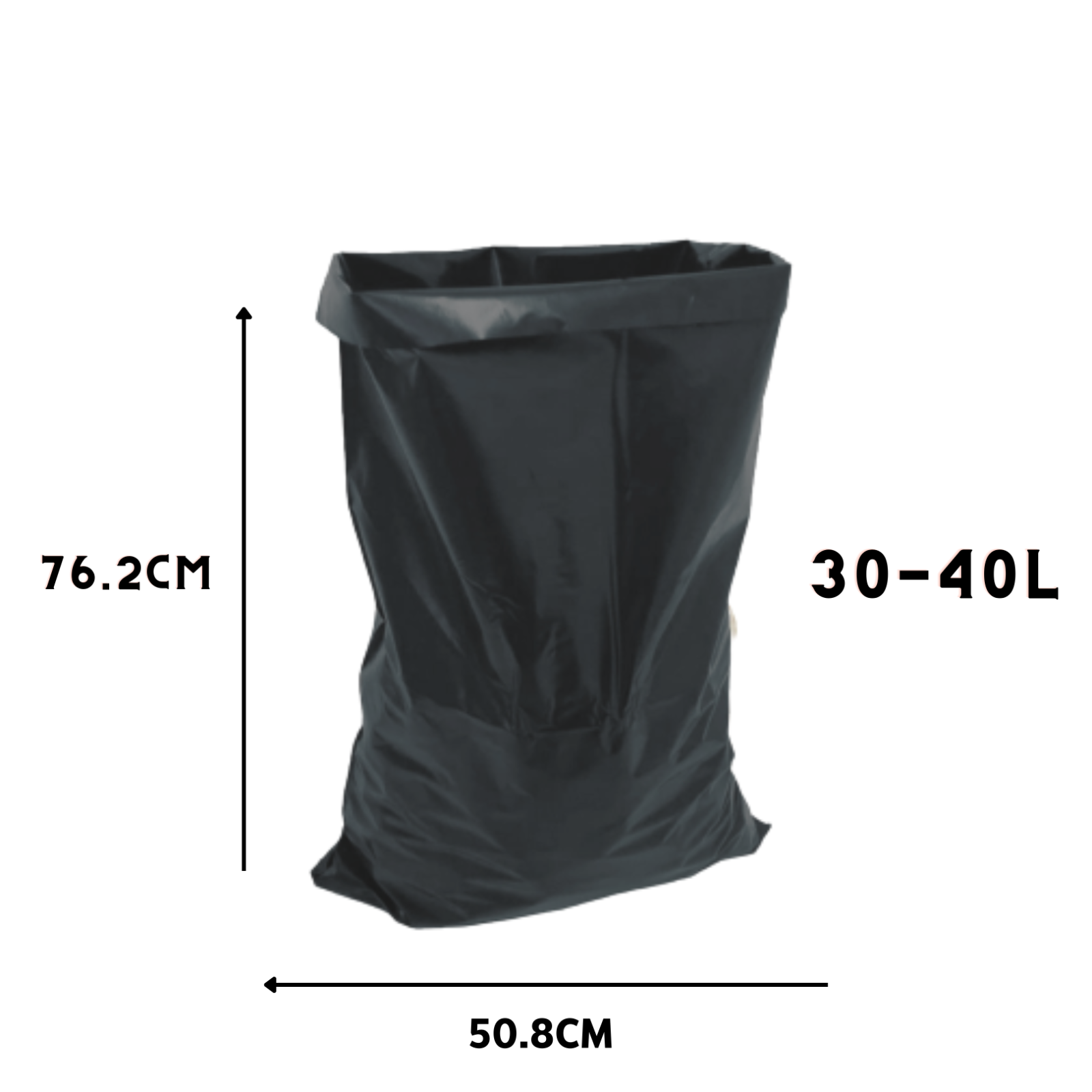 Black Rubble Sacks Pack of 200 Super Strong Bags (2x boxes of 100 ...