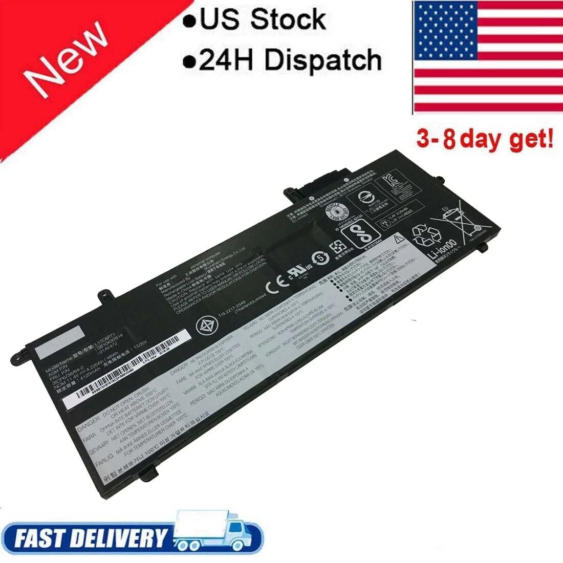 Battery Replacement For Lenovo ThinkPad X280-20KES01S00 ThinkPad X280 ...