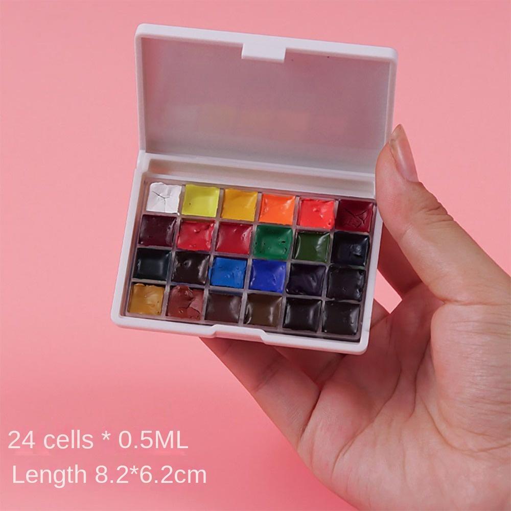 Handmade Storage Box Empty Pigment Box Mini Watercolor Palette Sketch ...