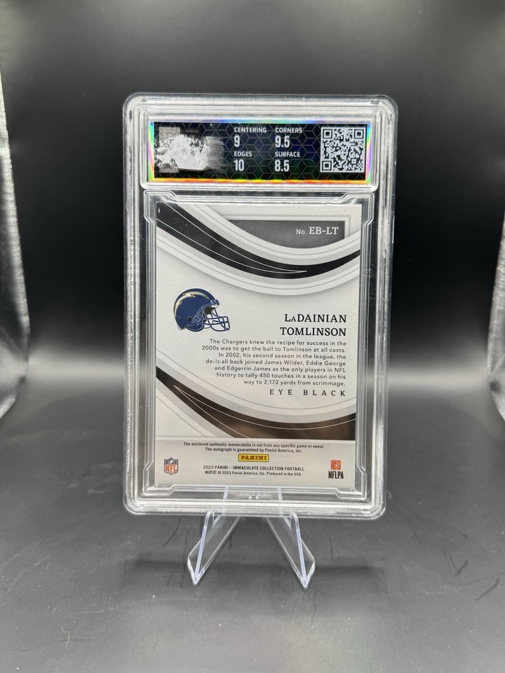 2023 Panini Immaculate Ladainian Tomlinson Gold Eye Black Jersey Auto ...