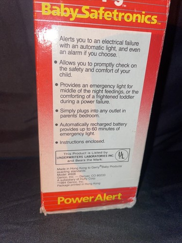 Gerry Baby Safetronics Power Alert | eBay