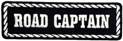 Road Captain MC Biker Patch [Iron on Sew on 4.0 X 1.25] | eBay