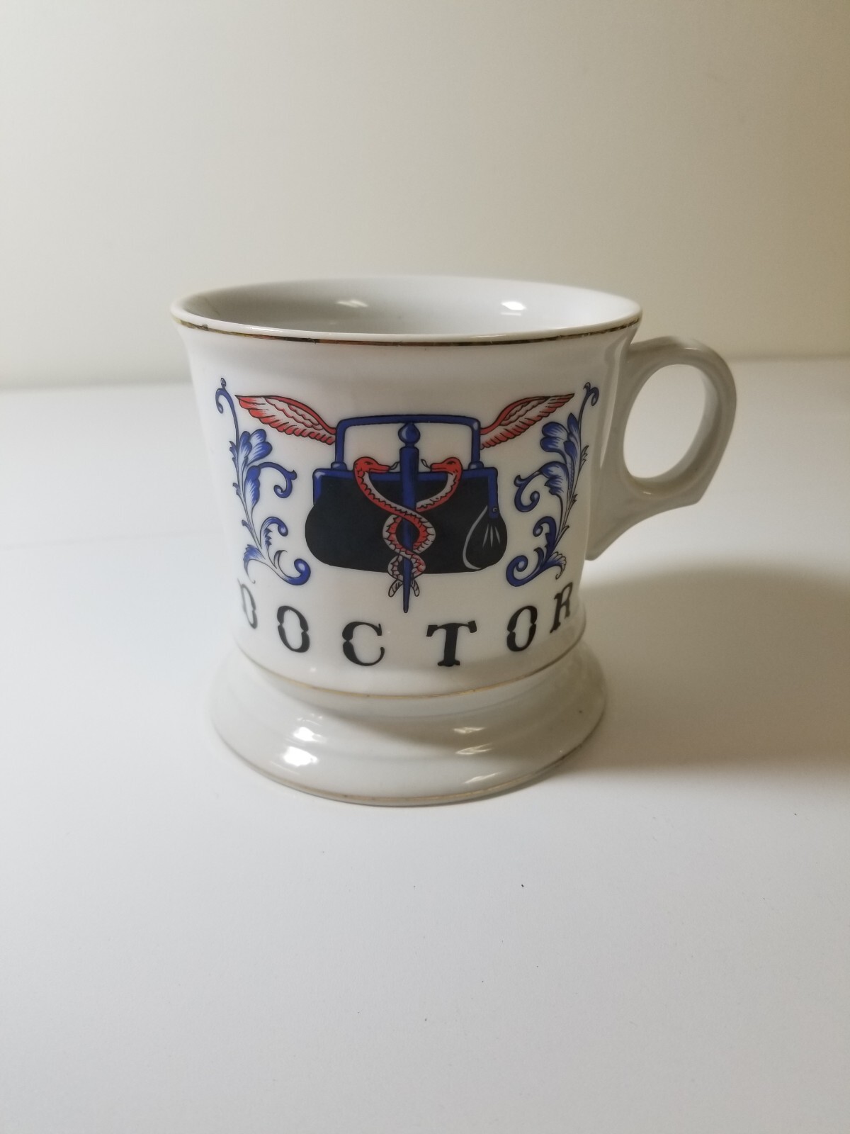 SHAVING MUG DOCTOR Occupational Medical CADUCEUS, ROD OF AESCULAPIUS ...