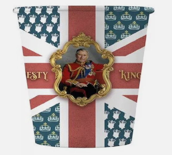 8x Union Jack Paper Cups King Coronation Tableware Dinner Buffet Party ...