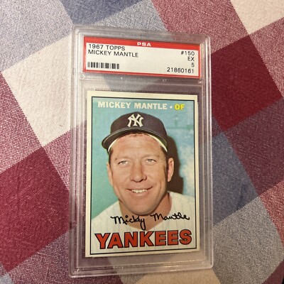 1967 Topps #150 Mickey Mantle Yankees PSA 5 | eBay