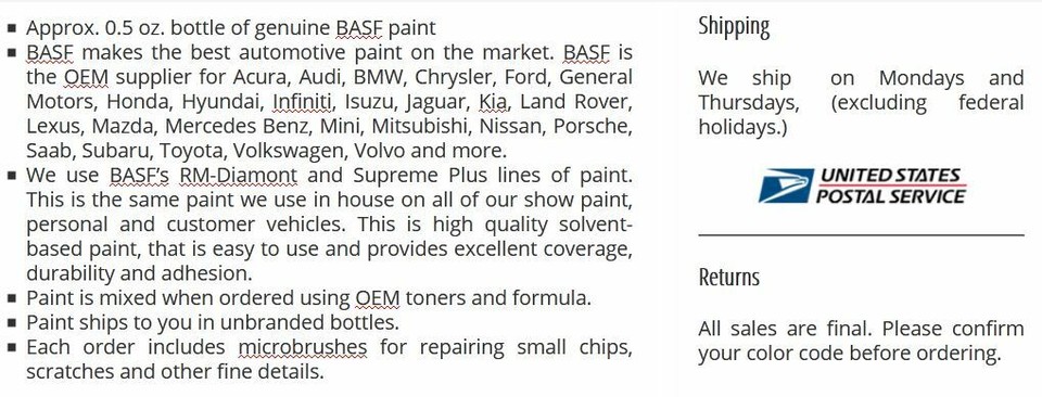 BASF Touch Up Paint Bottle for Honda Acura *YR578M* Urban Titanium ...
