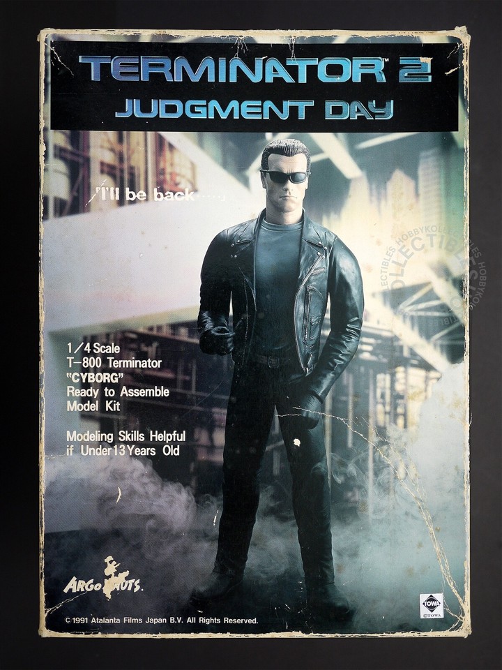 ArgoNauts 1/4 T-800 Terminator 2 Judgement Day Cyborg Vinyl/Metal Kit ...