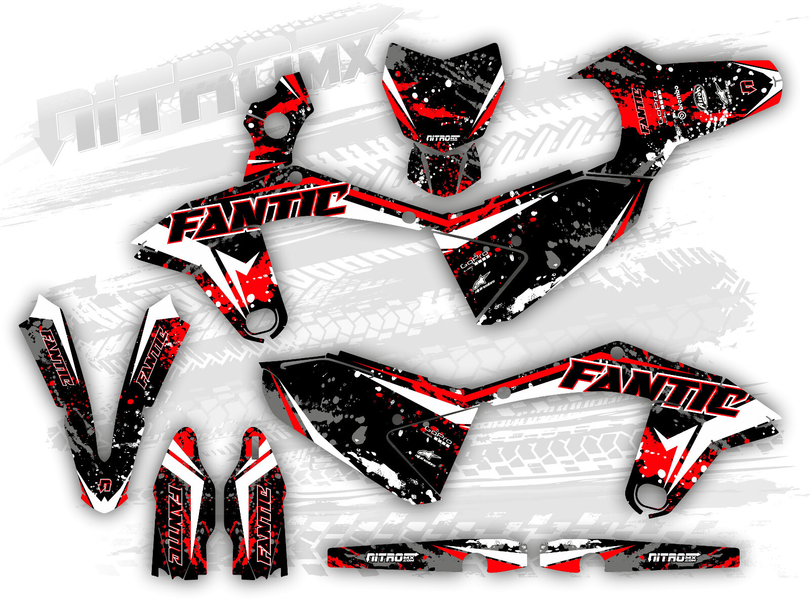 Graphics Kit fits Fantic XX125 XX 125 XX250 XX 250 2021 2022 Decals ...