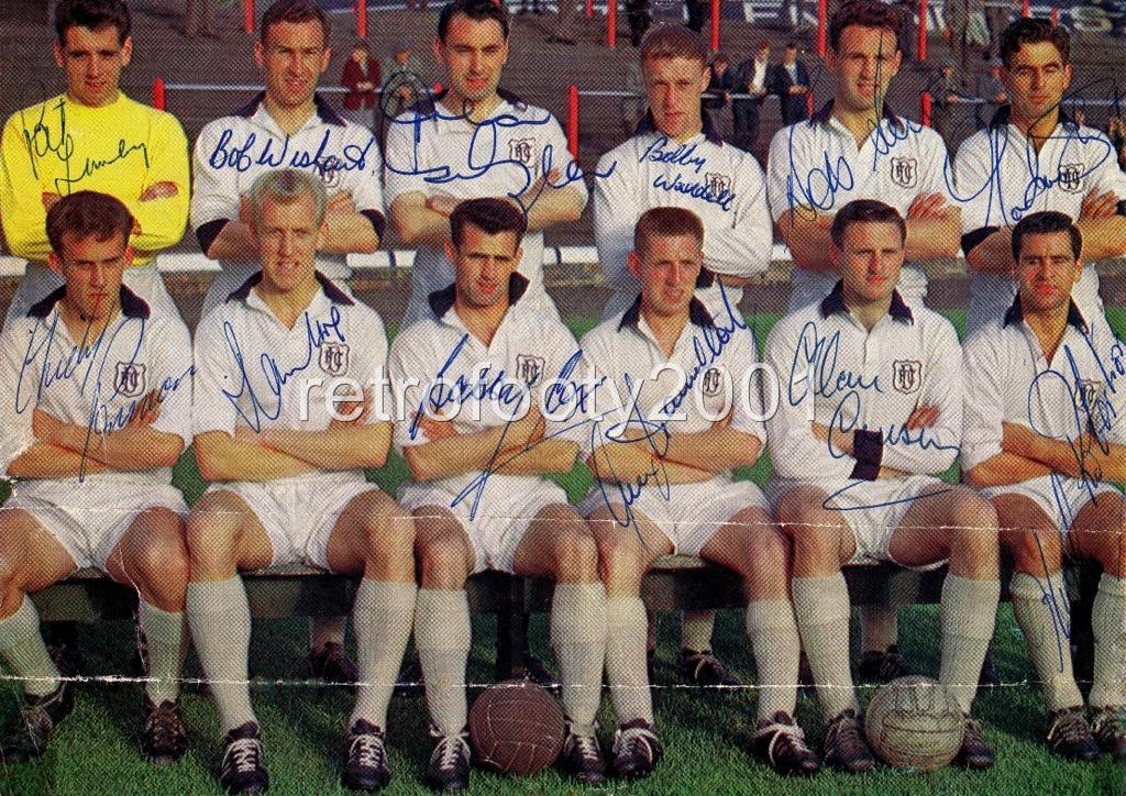 Dundee FC 1961-62 League Champions signed re-print Ian Ure Gordon Smith ...