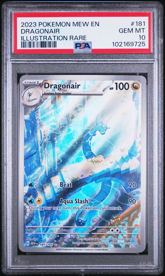 Dragonair 181/165 Scarlet & Violet 151 Illustration Rare PSA 10 - Gem Mint | eBay