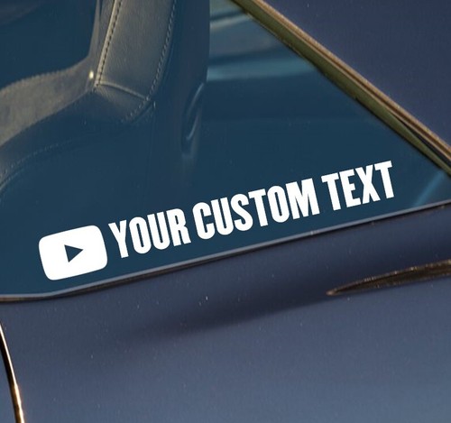 YouTube Channel Sticker Your Name Custom Video Streaming Personalised ...